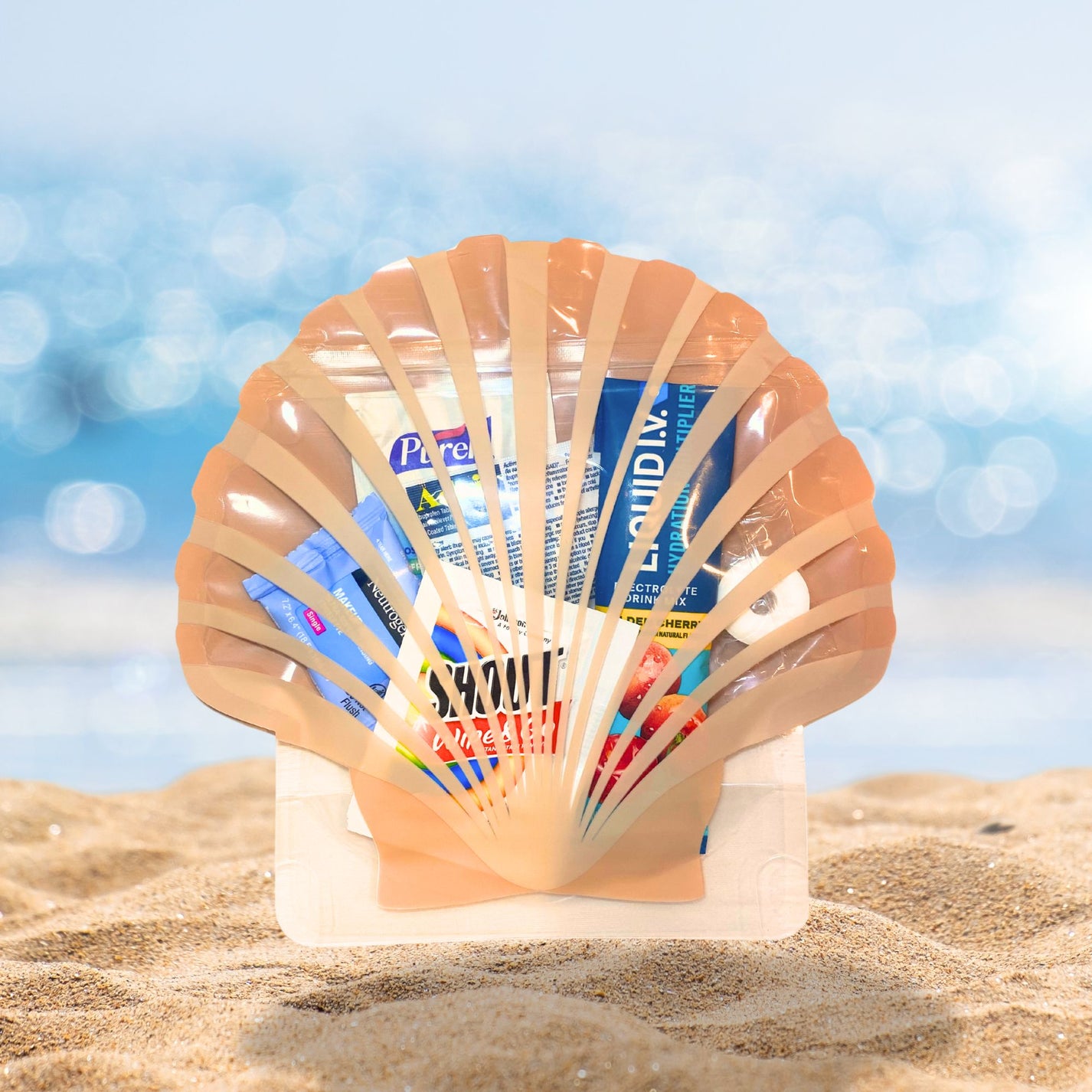 Seashell Recovery Kit Hangover Bag, last toast on the coast party gift ...